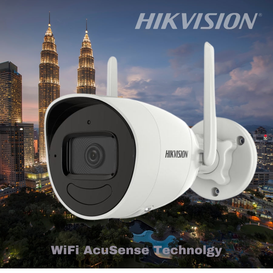Hikvision 2MP Acusense WiFi Bullet Network Camera - SecurityKing
