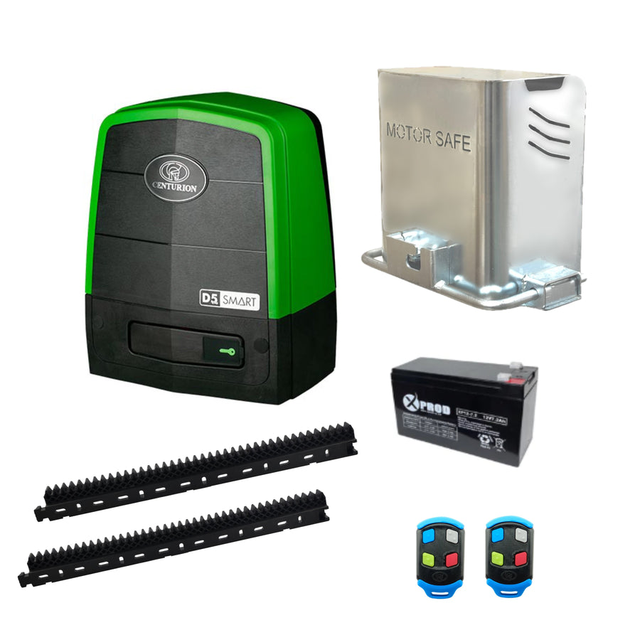 Centurion D5 Evo Smart Gate Motor Kit + Motorsafe Anti-Theft Bracket ...