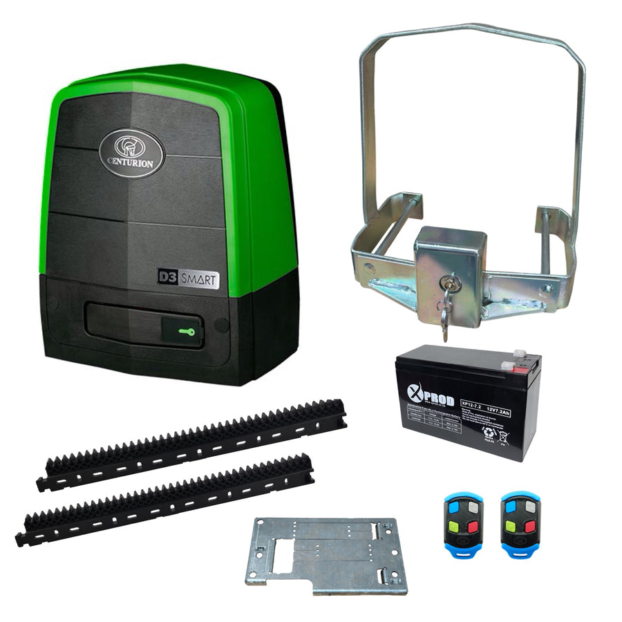 Centurion D3 Smart Gate Motor Kit + Anti-Theft Bracket - SecurityKing