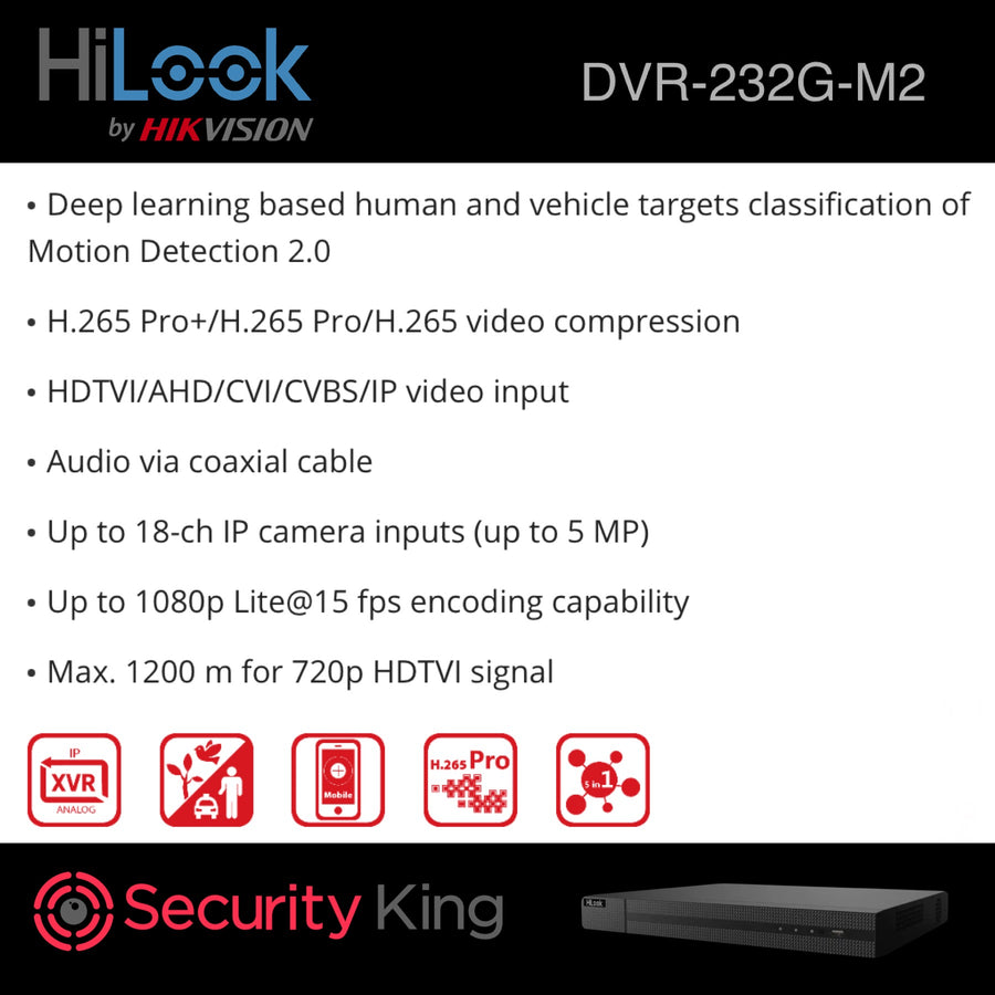 HiLook 32 Channel DVR - 1080P - SecurityKing