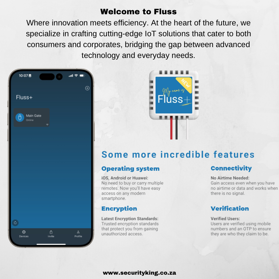Fluss+ WiFi & Bluetooth Controller – SecurityKing