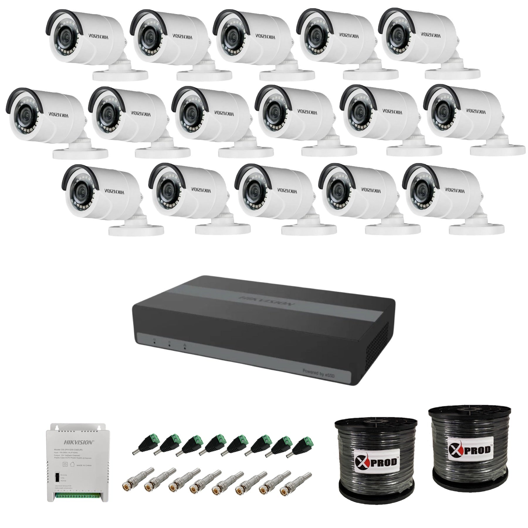 Hikvision 16 Channel eSSD 1080P Complete Kit - SecurityKing