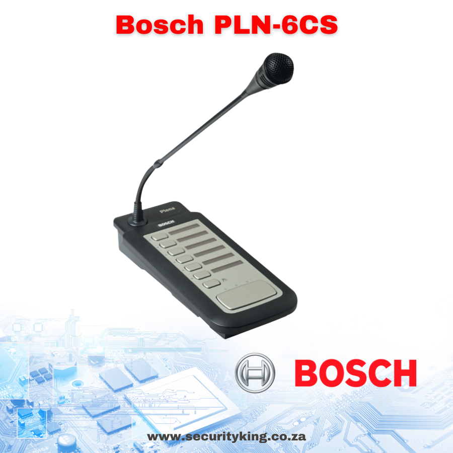 Bosch Plena All-in-One Call Station 6 Zone CTN: PLN-6CS - SecurityKing