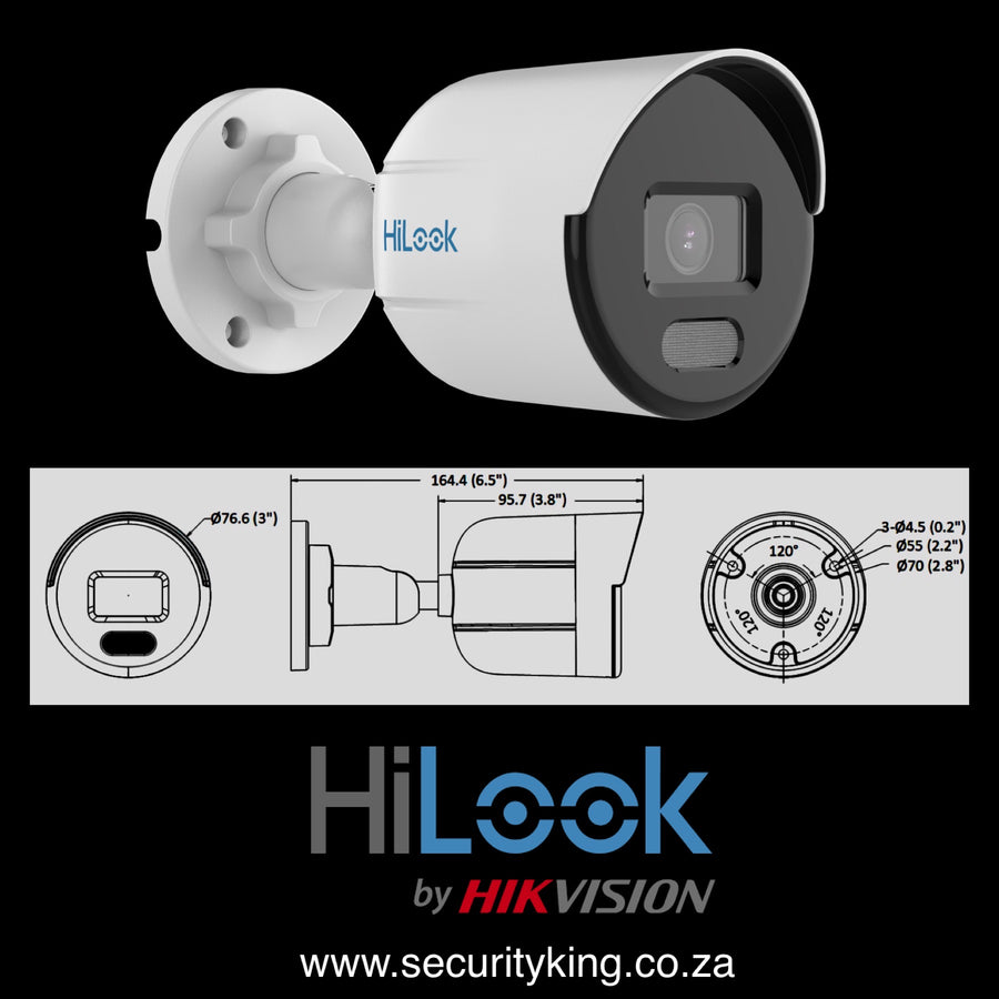 HiLook 4MP ColorVu Fixed Bullet Network Camera - SecurityKing