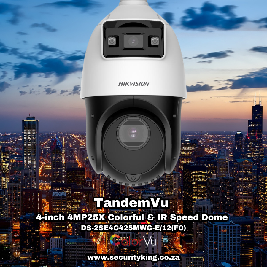 Hikvision TandemVu 4-inch 2MP 25X Colorful & IR Network Speed Dome ...