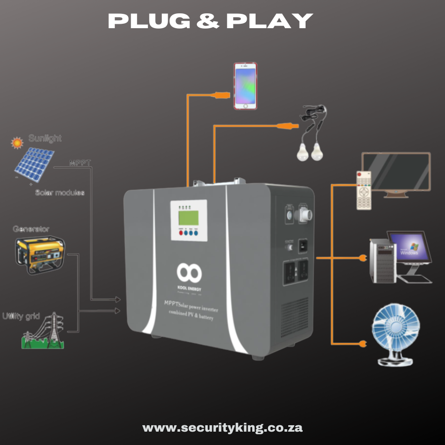 Kool Energy Mobile Inverter Trolley 1KW- 50Ah Lithium Battery ...