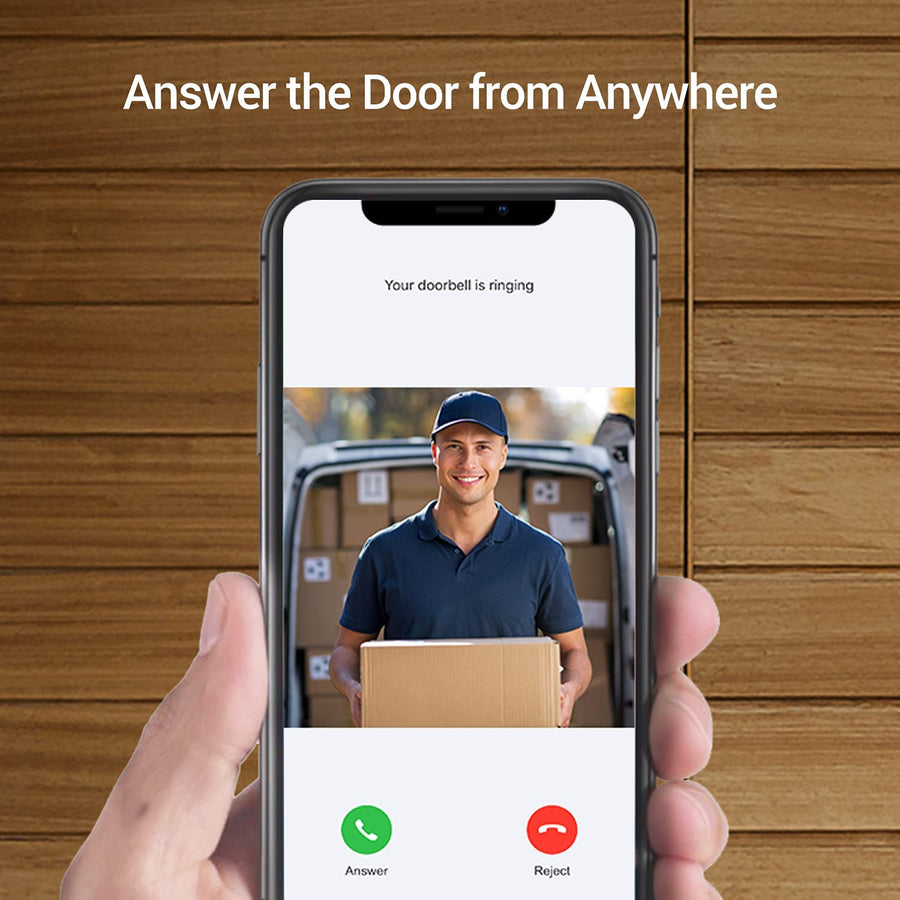 EZVIZ DB2 2K Battery-Powered Wireless Video Doorbell Kit with Chime ...