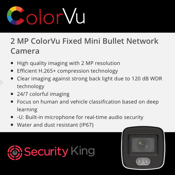Hikvision 4MP IP Bullet Camera 2.8mm - Smart Hybrid with Audio ...