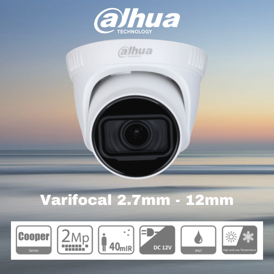 Dahua 2MP Varifocal Dome Camera 2.7mm - 12mm - SecurityKing