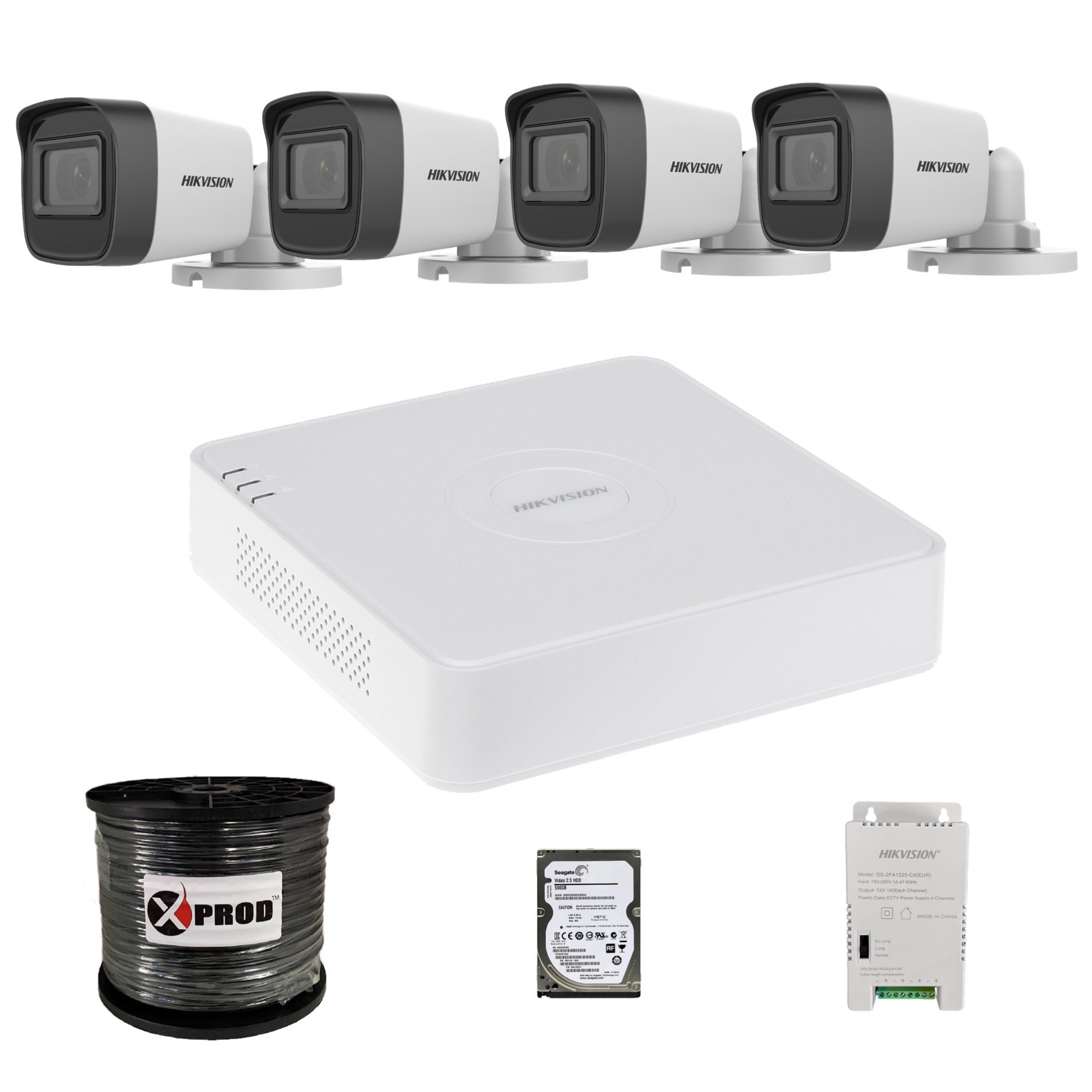 Hikvision 4 Channel 1080p Complete Kit - New Model - SecurityKing