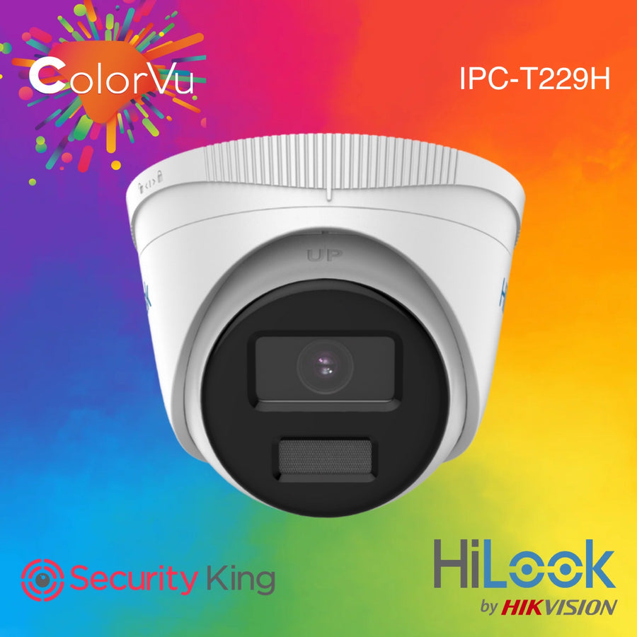 HiLook 2MP ColorVu Fixed Turret Network Camera 2.8mm - SecurityKing