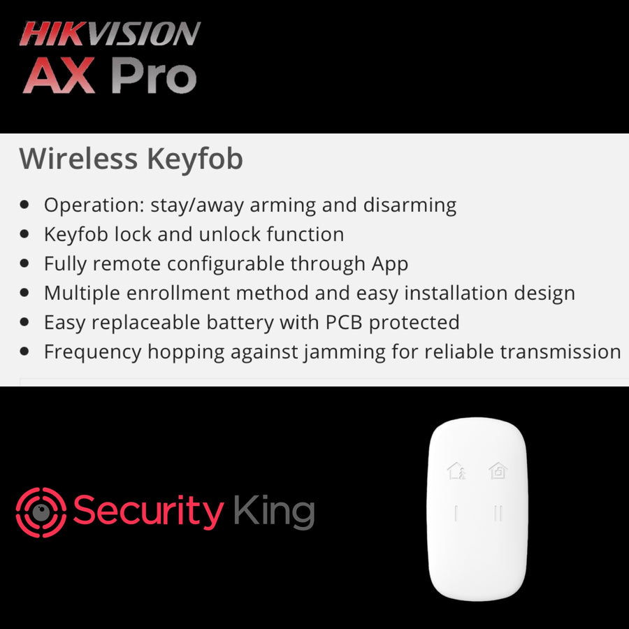Hikvision AX PRO Wireless Keyfob - SecurityKing