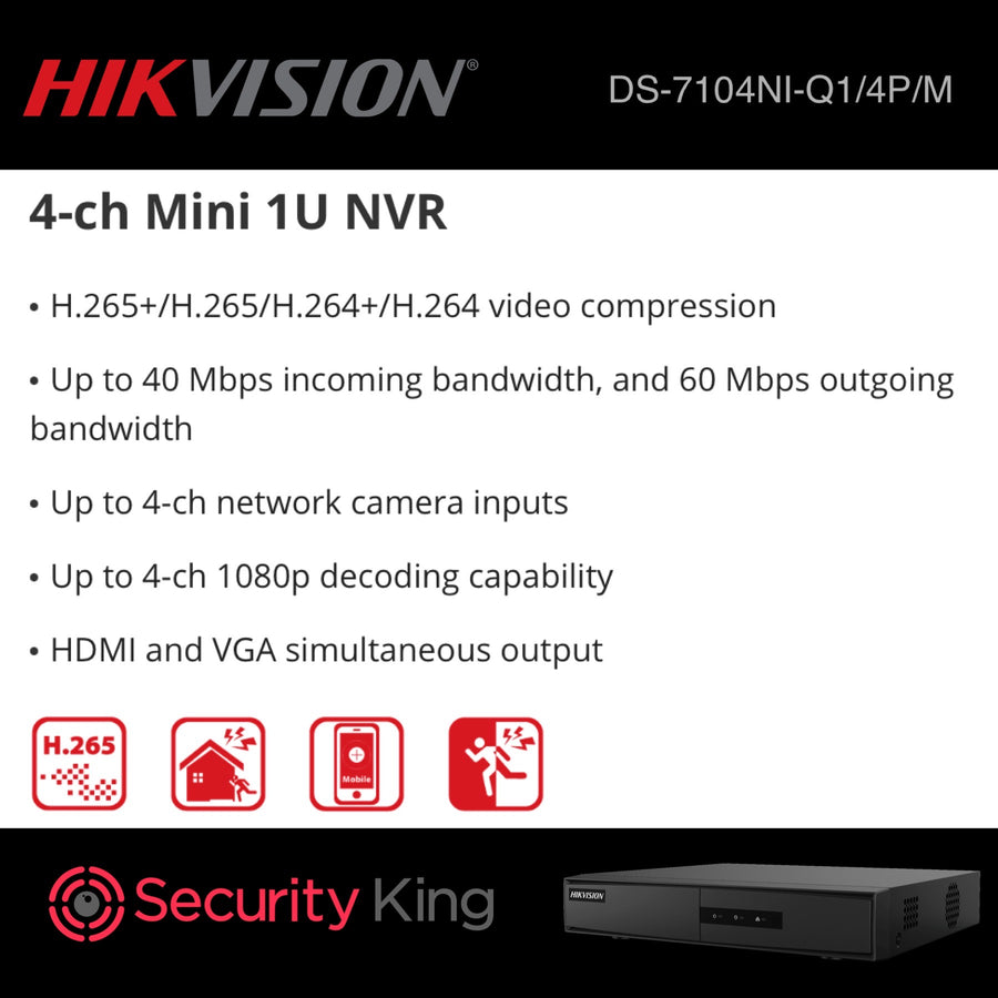 Hikvision 2MP Dome PoE Kit - SecurityKing