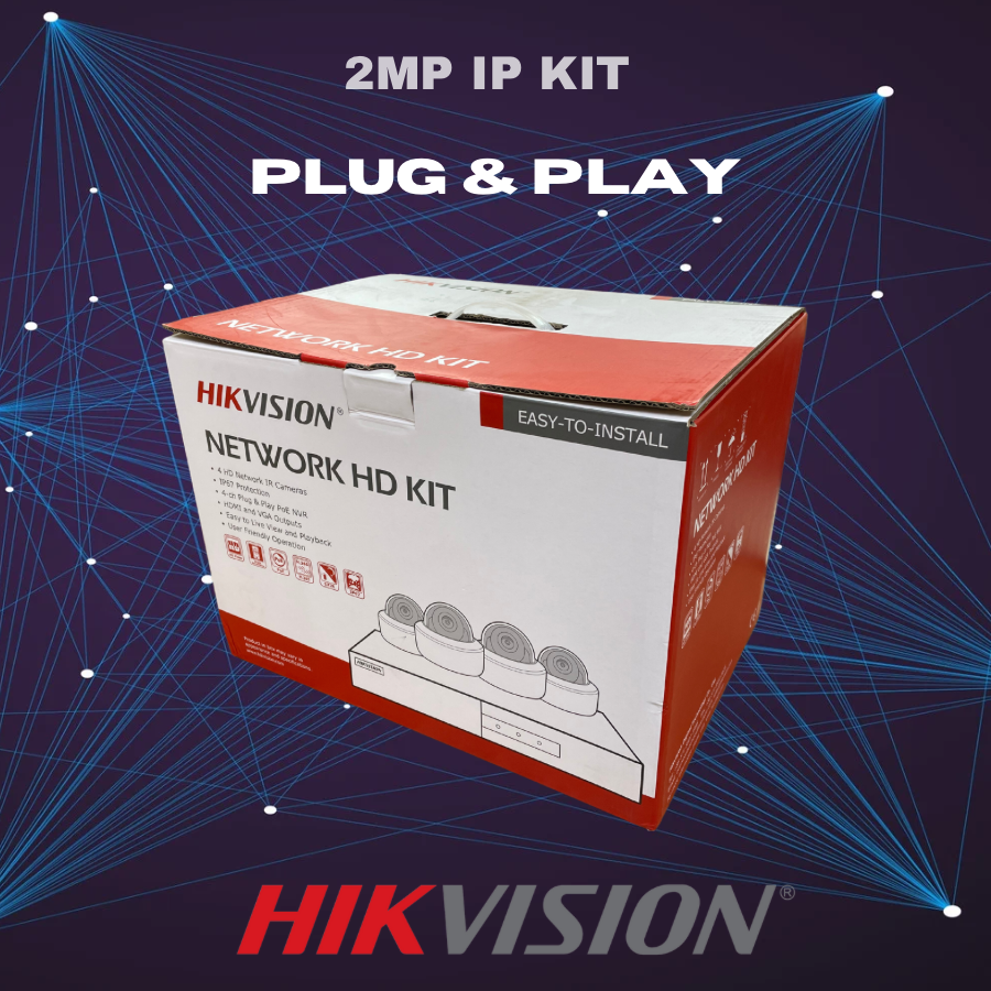 Hikvision 2MP Dome PoE Kit - SecurityKing