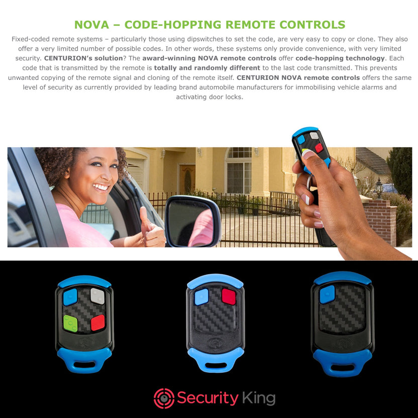 Centurion Nova 1 Button Remote – SecurityKing