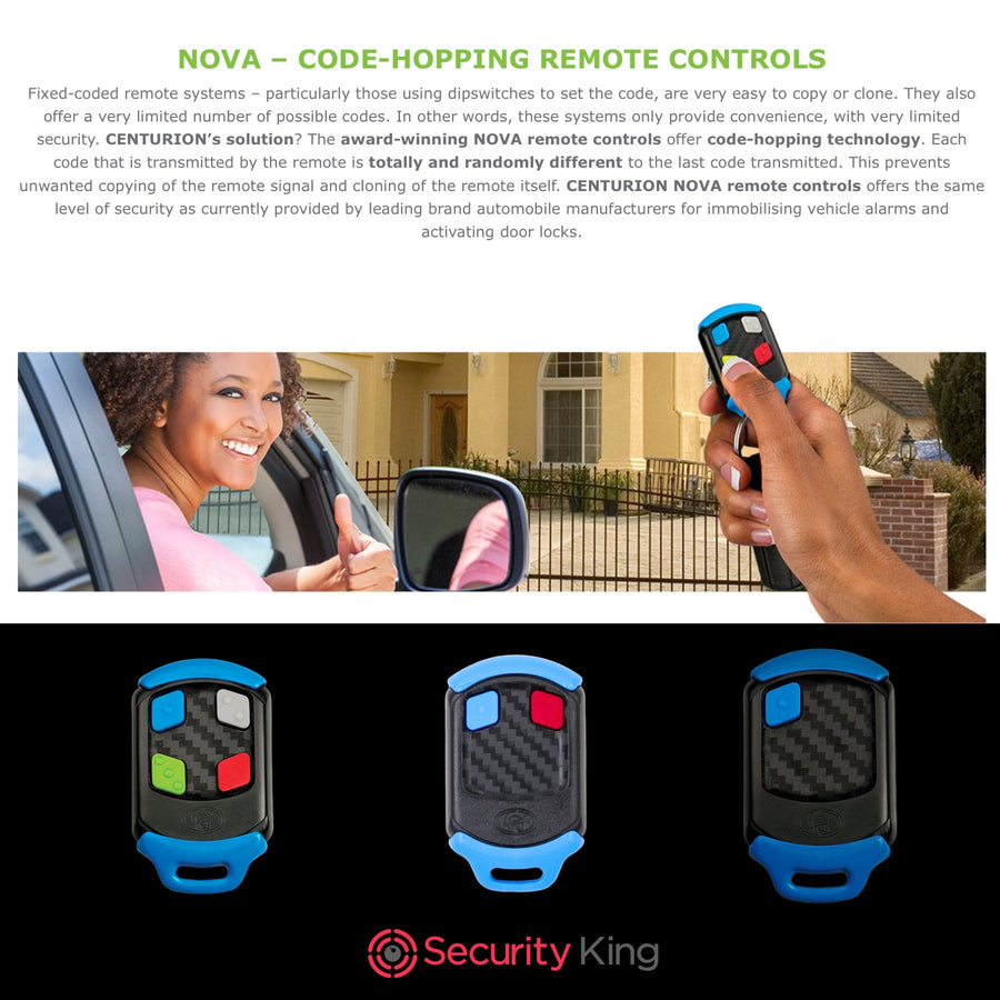 Centurion Nova 2 Button Remote - SecurityKing