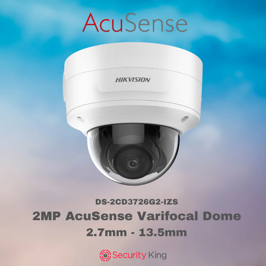 Hikvision 2MP AcuSense Varifocal Dome Network Camera 2.7-13.5mm - SecurityKing