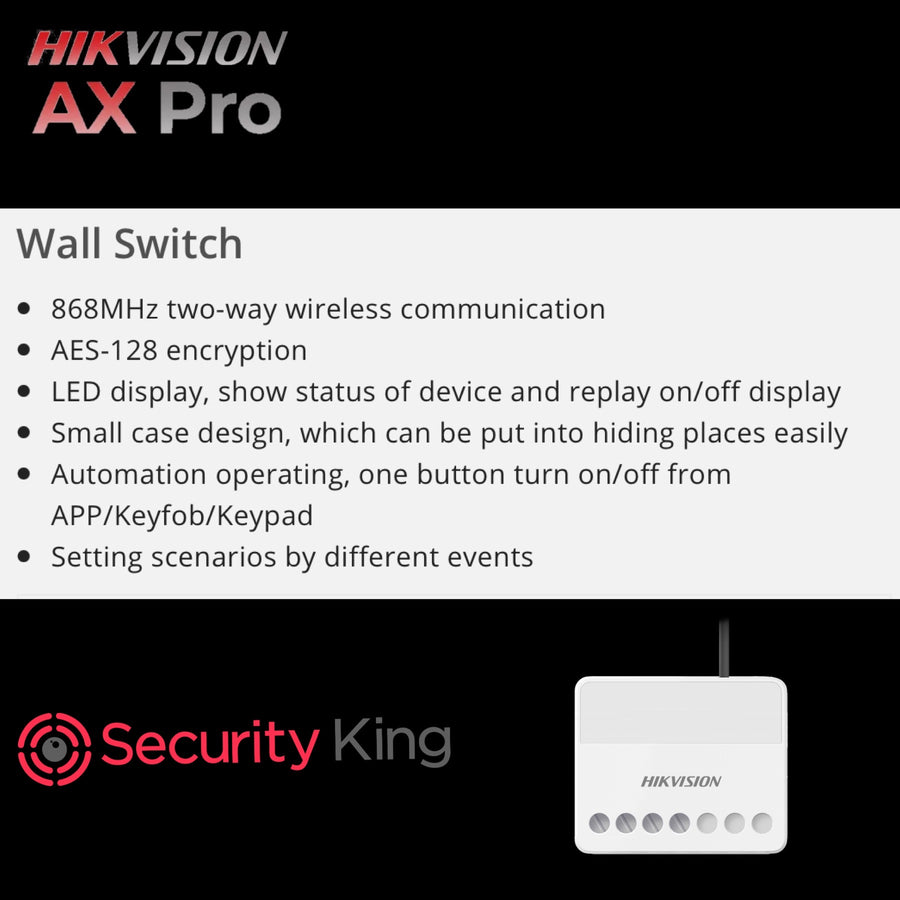 Hikvision AX Pro Wall Switch - SecurityKing