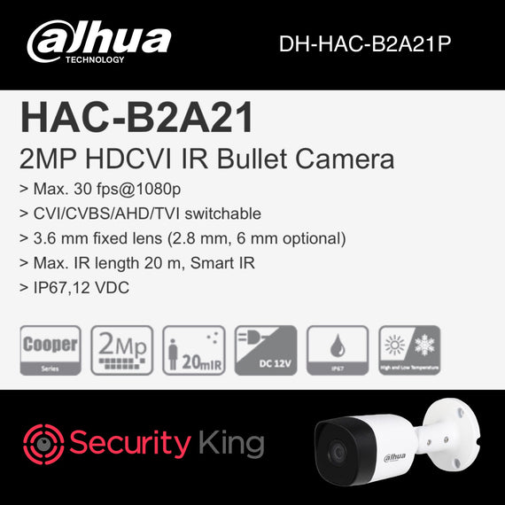Dahua 2MP Full Color Dome Camera 40M - SecurityKing