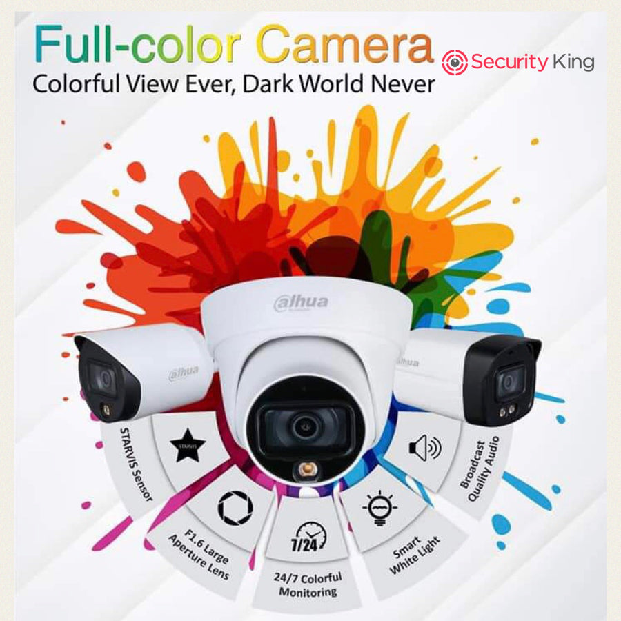 Dahua 2MP Full Color Dome Camera 40M - SecurityKing