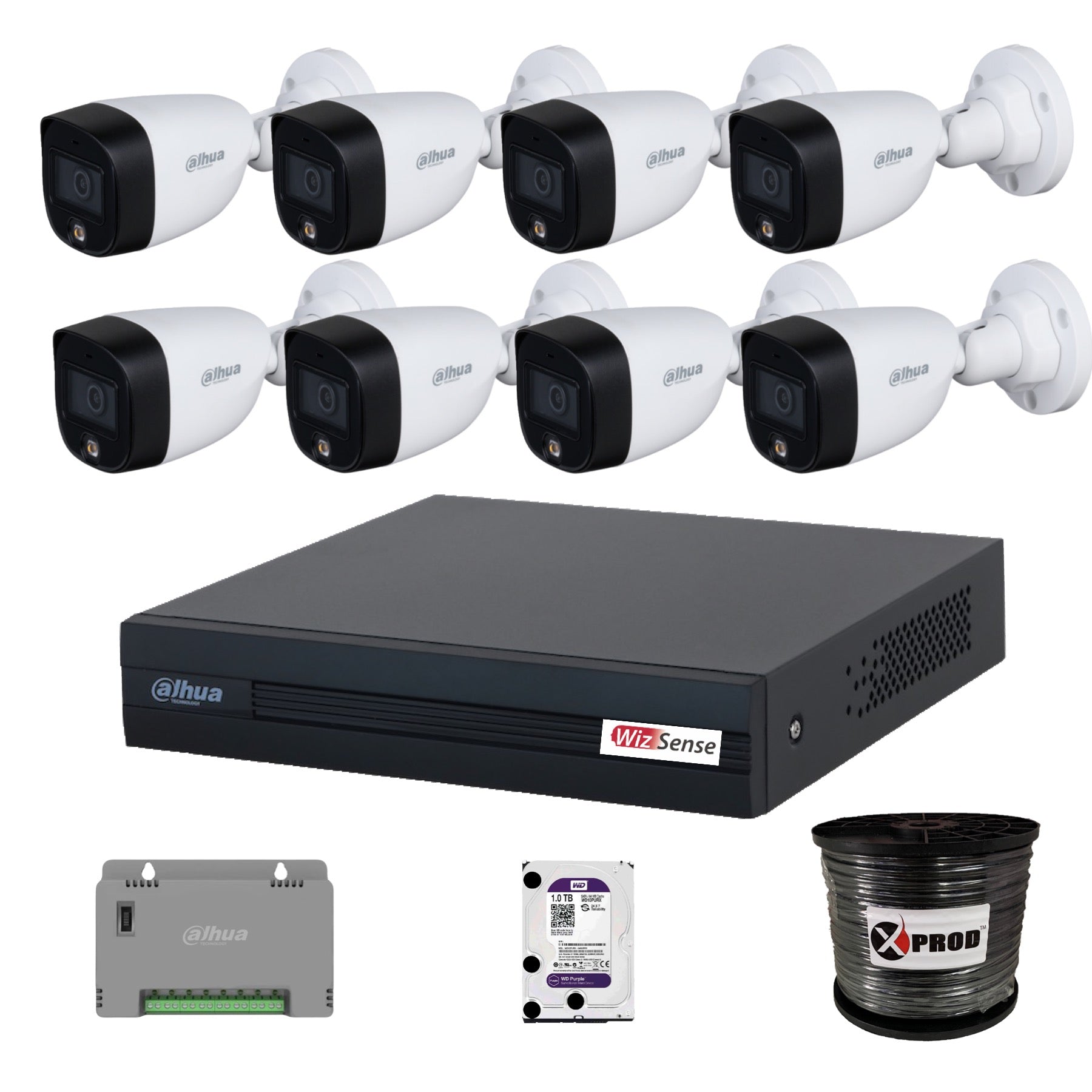Dahua 8 Channel 1080p Full Color Complete Kit - SecurityKing